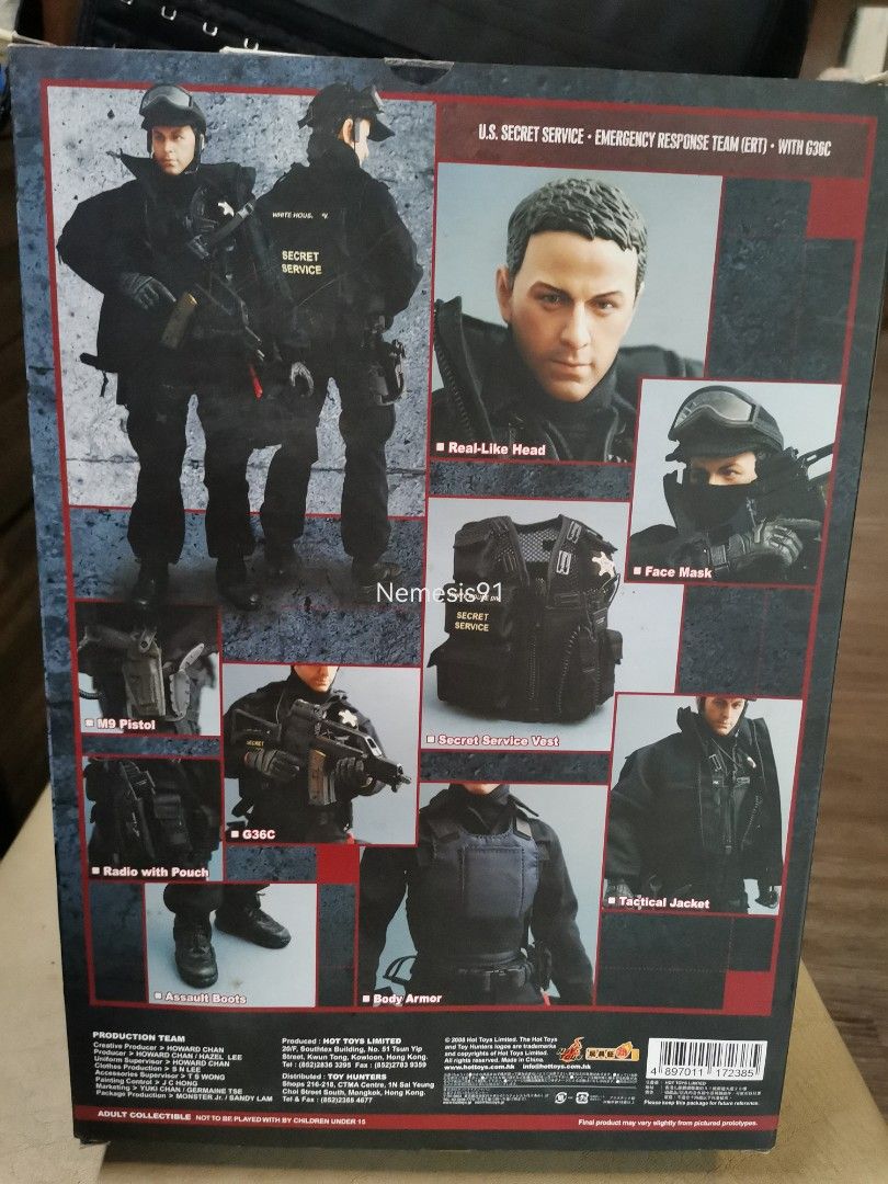 Hot Toys 1/6 rare military figure US secret service, Hobbies & Toys ...