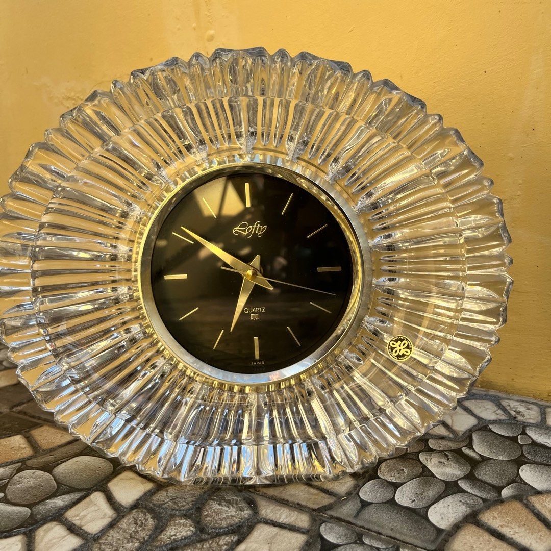 Hoya Crystal Clock, Furniture & Home Living, Home Decor, Clocks on ...