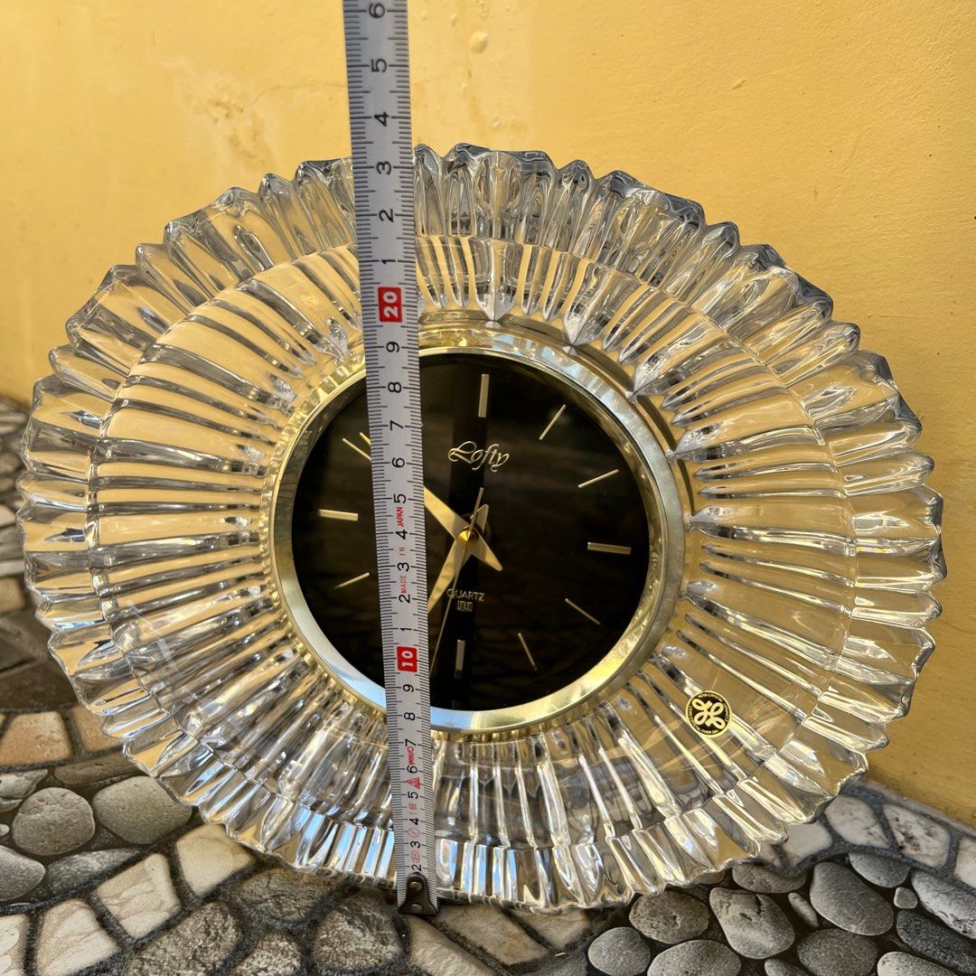 Hoya Crystal Clock, Furniture & Home Living, Home Decor, Clocks on ...