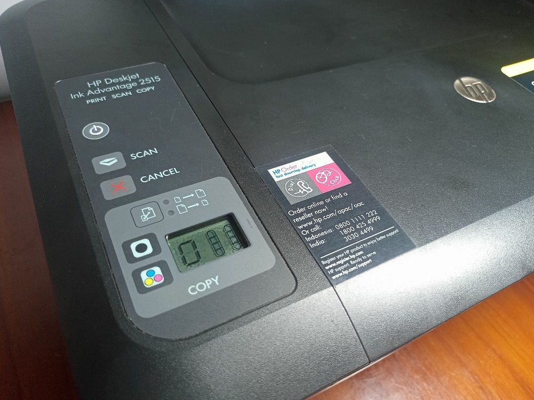 PRINTER HP Deskjet Ink Advantage HP 2515, Computers & Tech, Printers ...