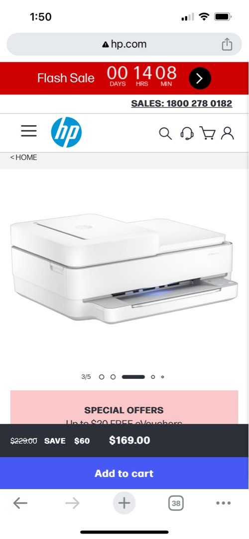 HP Envy 6420e all in one printer, Computers & Tech, Printers, Scanners ...
