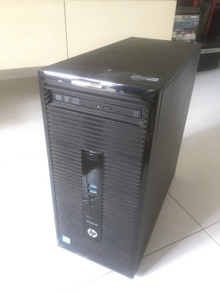 HP MicroTower Business ProDesk 490 G3 6th Gen CPU G4400 3.3GHz DDR4 4Gb ...