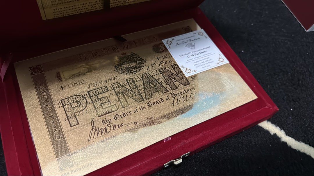 HSBC 24k 999.9 Pure Gold Bank Notes, Hobbies & Toys, Collectibles ...