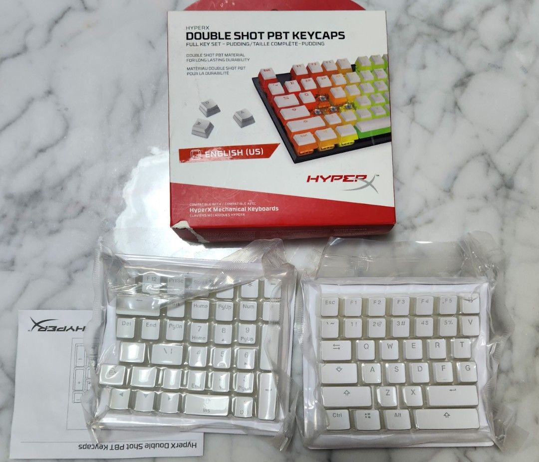 HyperX Pudding Keycaps for Mechanical Keyboards (White), Computers ...