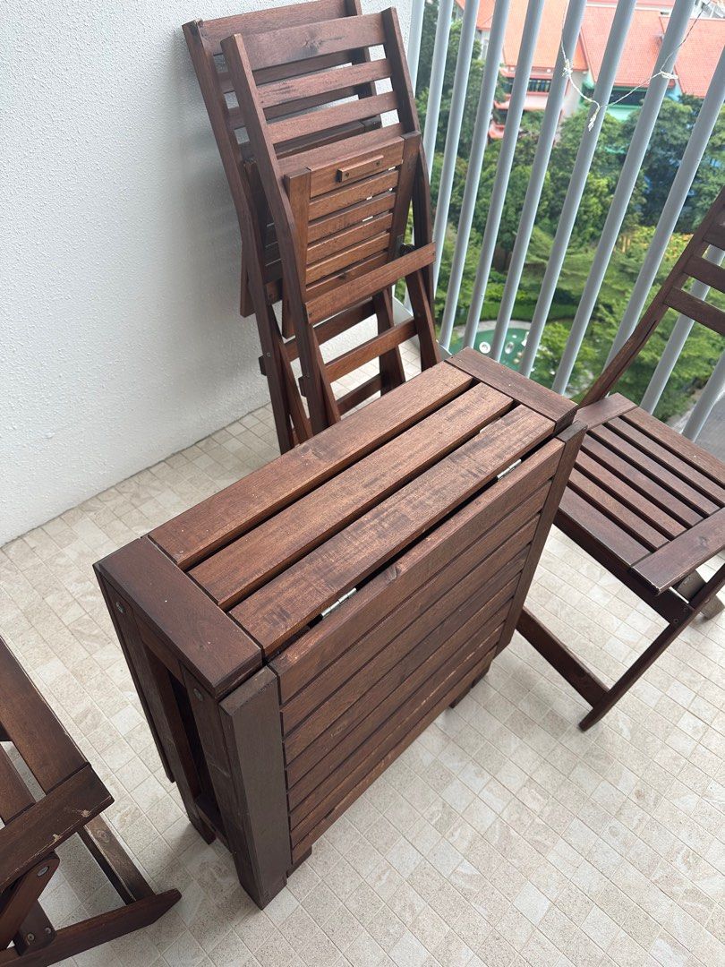 IKEA Applaro Outdoor Set, Furniture & Home Living, Outdoor Furniture on ...