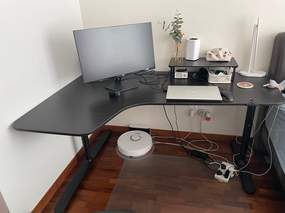 IKEA BEKANT corner table, Furniture & Home Living, Furniture, Tables ...