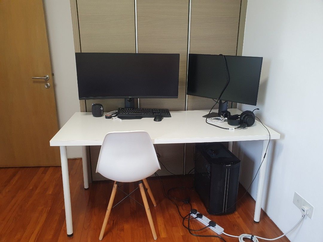 Ikea Desk LINNMON, Furniture & Home Living, Furniture, Tables & Sets on ...