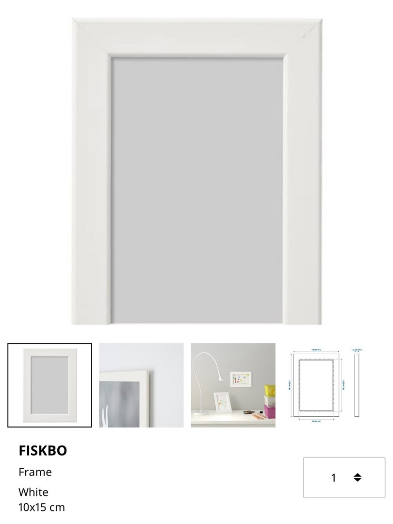 ikea fiskbo photo frame, Furniture & Home Living, Home Decor, Frames ...