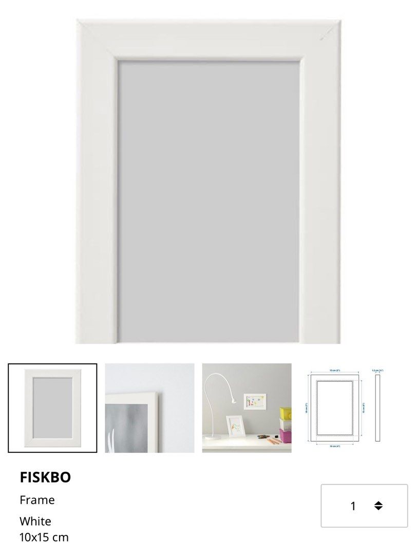 ikea fiskbo photo frame, Furniture & Home Living, Home Decor, Frames & Pictures on Carousell