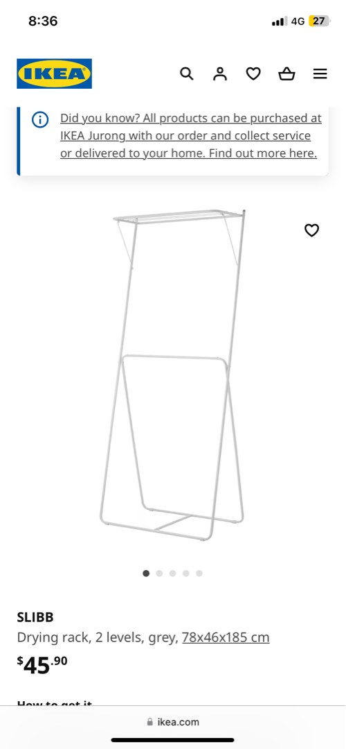 IKEA Slibb Drying Rack, Furniture & Home Living, Home Improvement ...