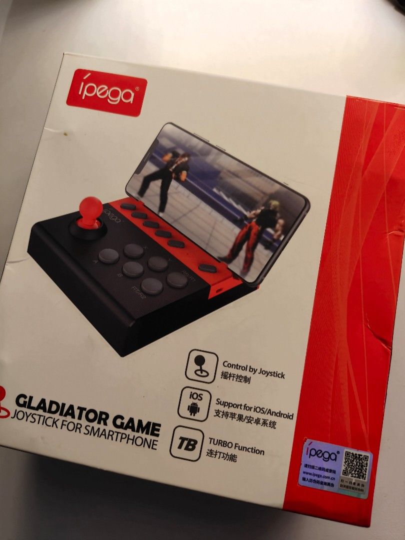 Ipega Gladiator Arcade Joystick Controller for Mobile, Video Gaming ...