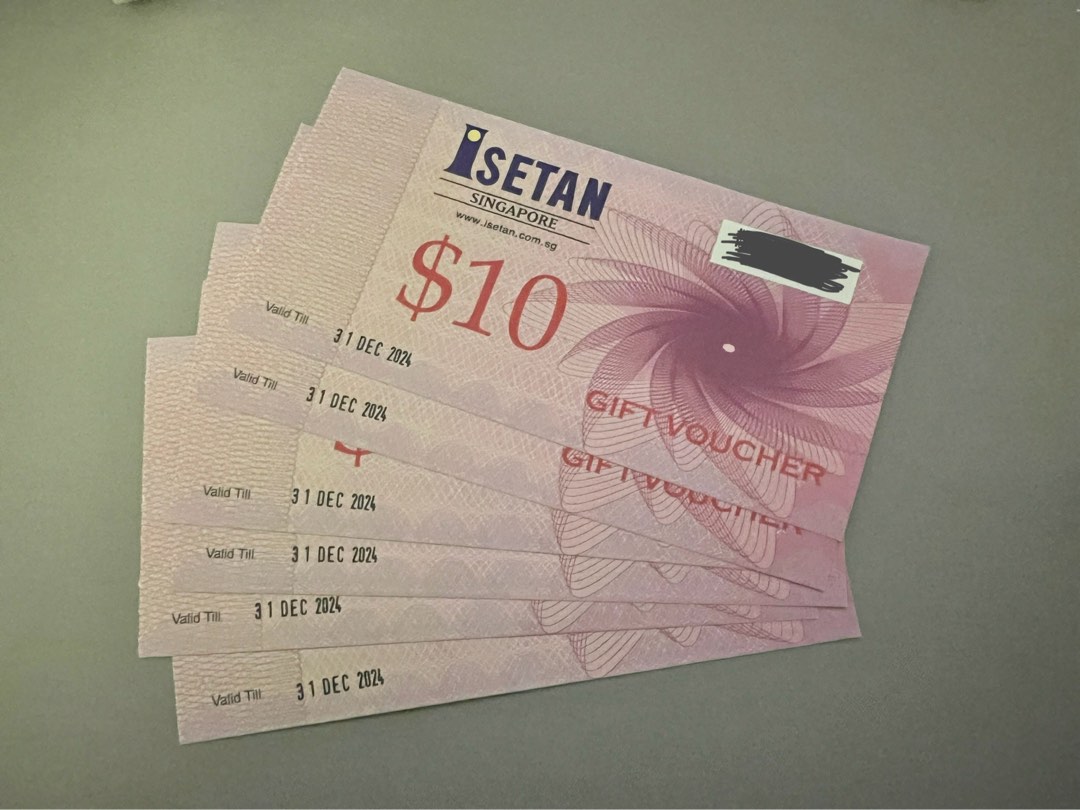Isetan voucher 6x, Tickets & Vouchers, Vouchers on Carousell