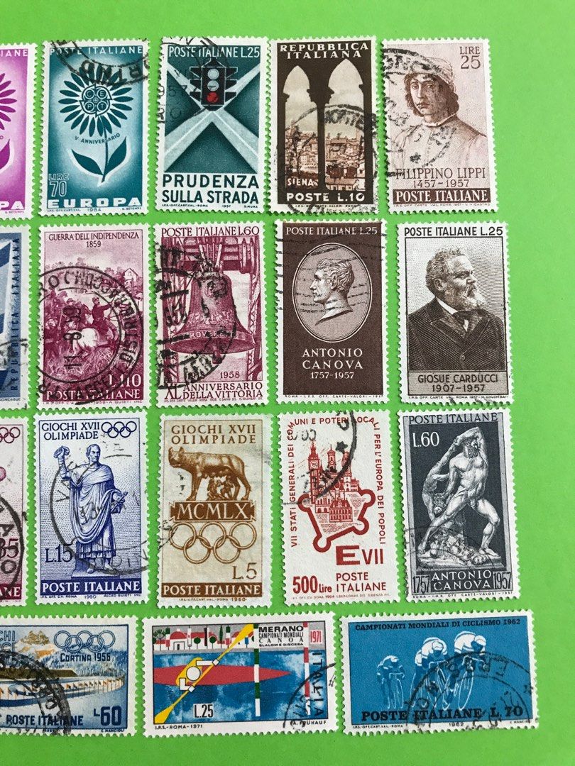 Italy older stamps x 29pcs, include some sports theme, Hobbies & Toys ...