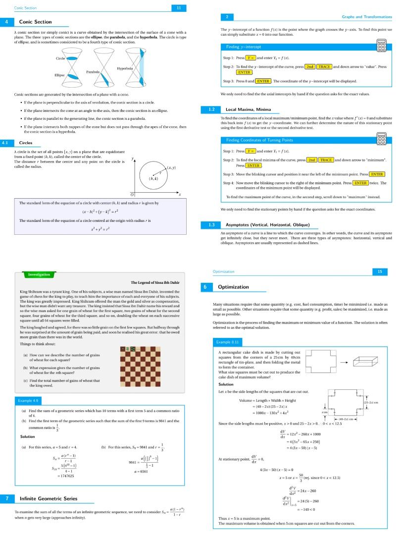 JC (A Level) Comprehensive H2 Math Notes, Hobbies & Toys, Books ...