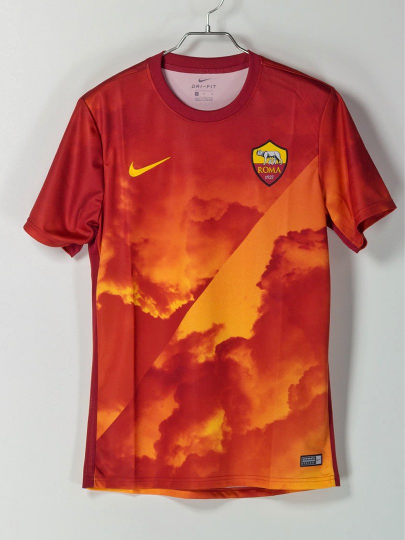 Jersey as roma nike dry original, Olah Raga, Baju Olahraga di Carousell