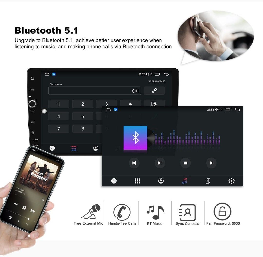 Joying Android Head Unit Universal 1 Din Car Accessories