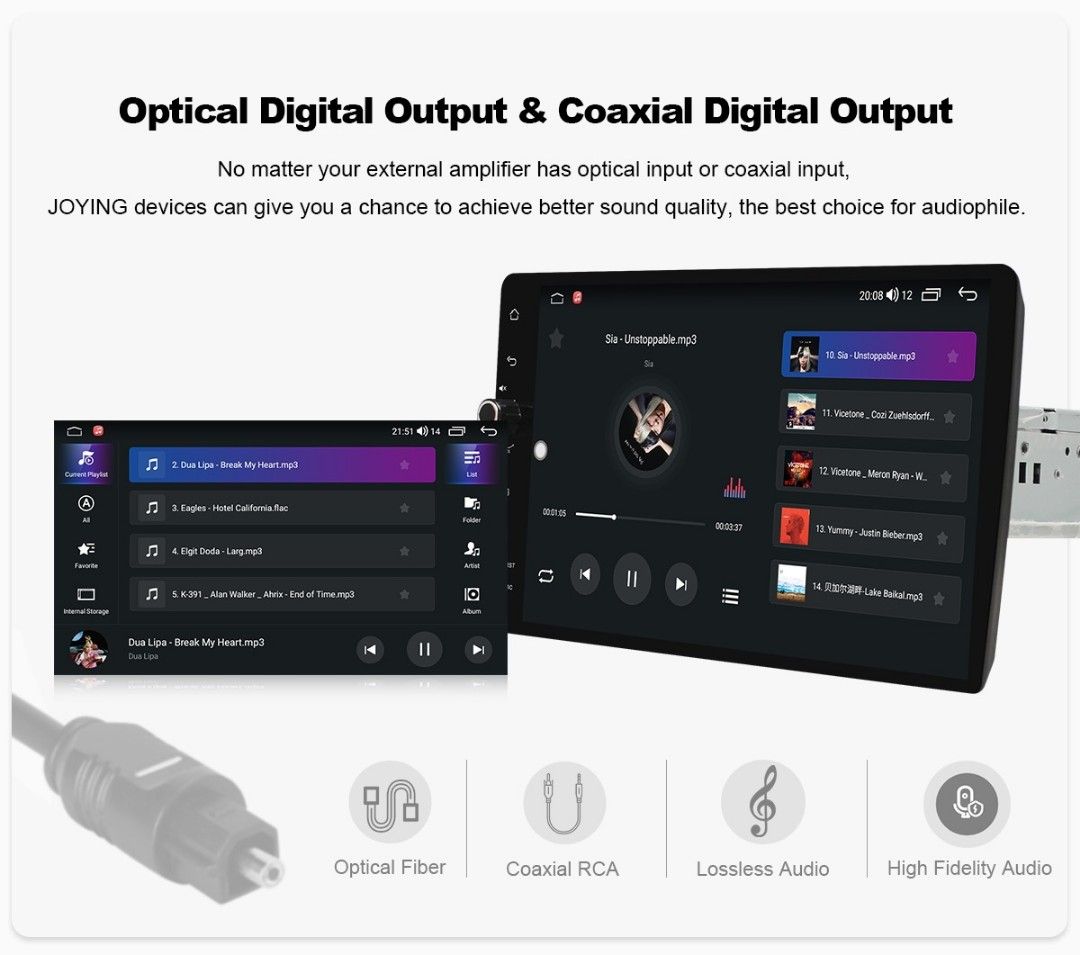 Joying Android Head Unit (Universal 1-DIN), Car Accessories ...