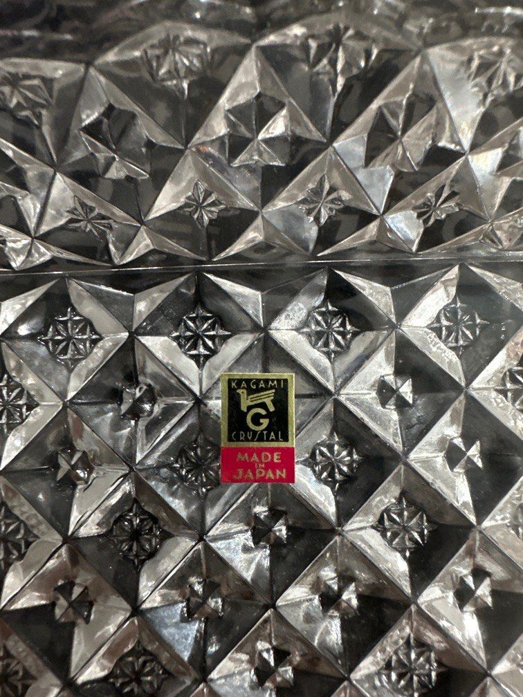 KAGAMI ORIGINAL CRYSTAL GLASS FROM JAPAN, Furniture & Home Living ...