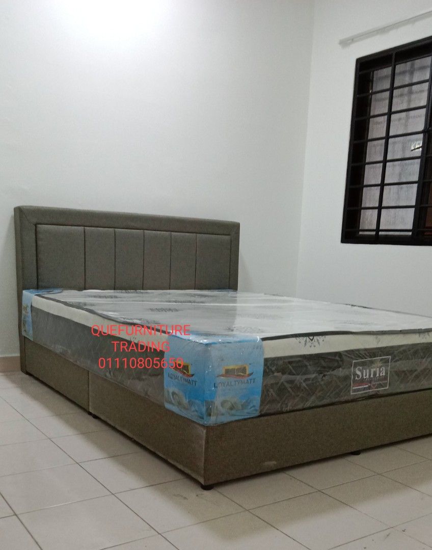 Katil + tilam Queen spring, Furniture & Home Living, Outdoor Furniture ...