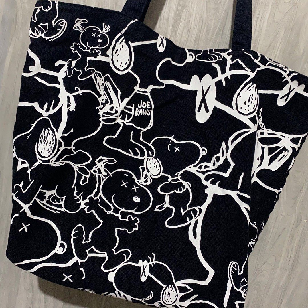 Kaws x Peanut Tote Bag, Women's Fashion, Bags & Wallets, Shoulder Bags ...
