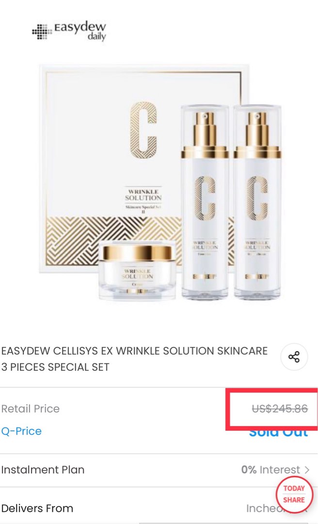 Korean Skincare Cellilys Wrinkle Solution set of 3, Beauty & Personal Care, Face, Face Care on ...