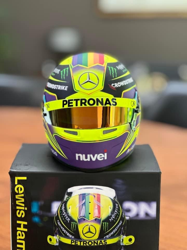 Lewis Hamilton 2023 F1 mini helmet, Hobbies & Toys, Memorabilia ...