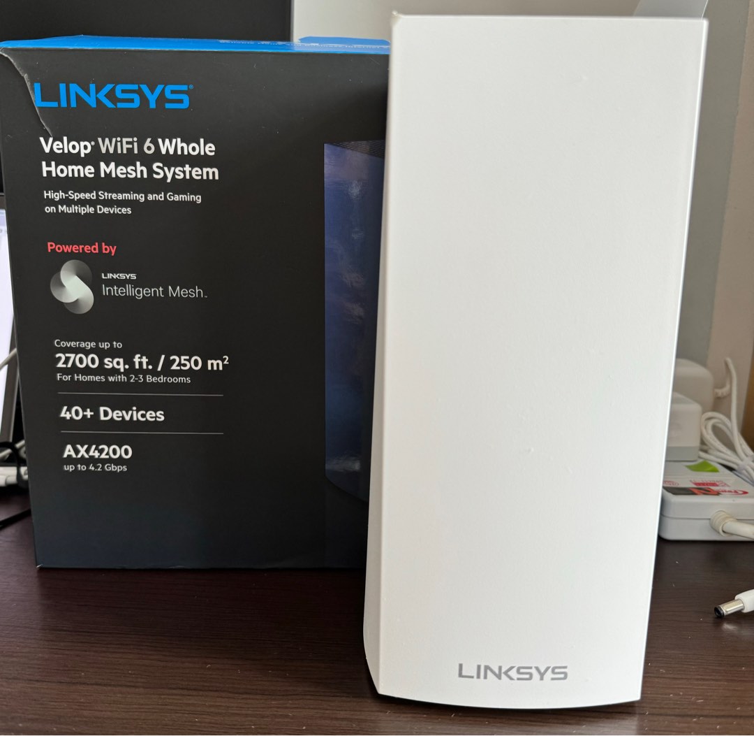 Linksys AX4200 Wifi6 mesh system 1 node, Computers & Tech, Office ...