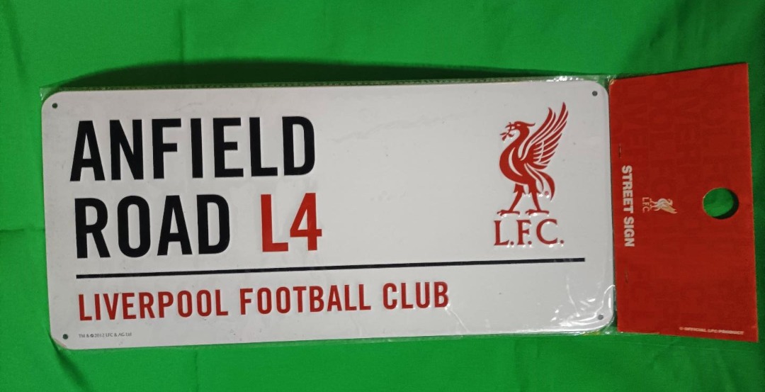 Liverpool FC street sign, Hobbies & Toys, Memorabilia & Collectibles ...