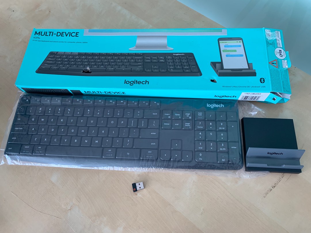 Logitech Wireless Keyboard With Phone Stand Computers And Tech Parts And Accessories Computer
