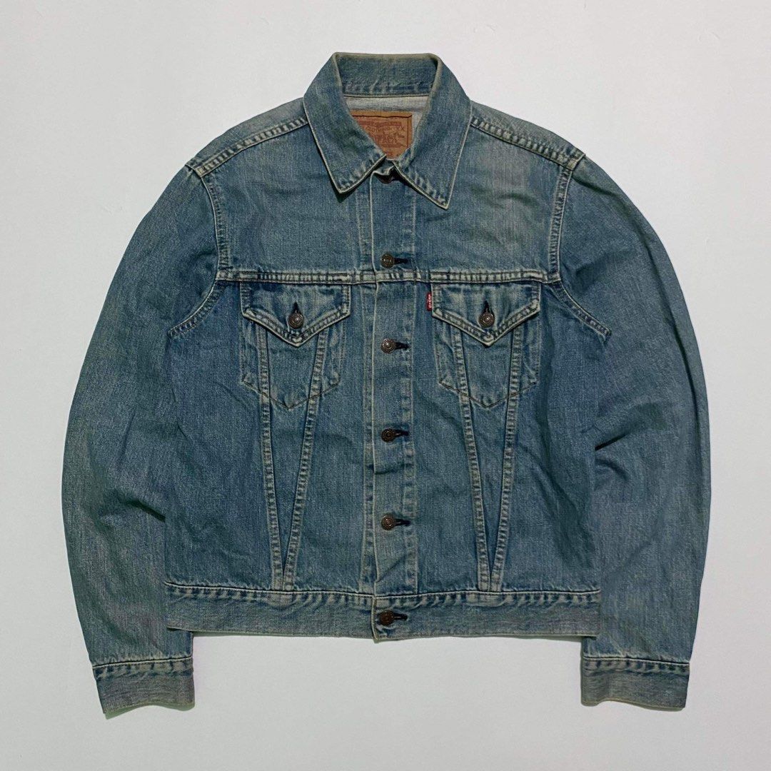 LVC Vintage Levis 71557 Big E Trucker Jacket Japan, Men's Fashion ...