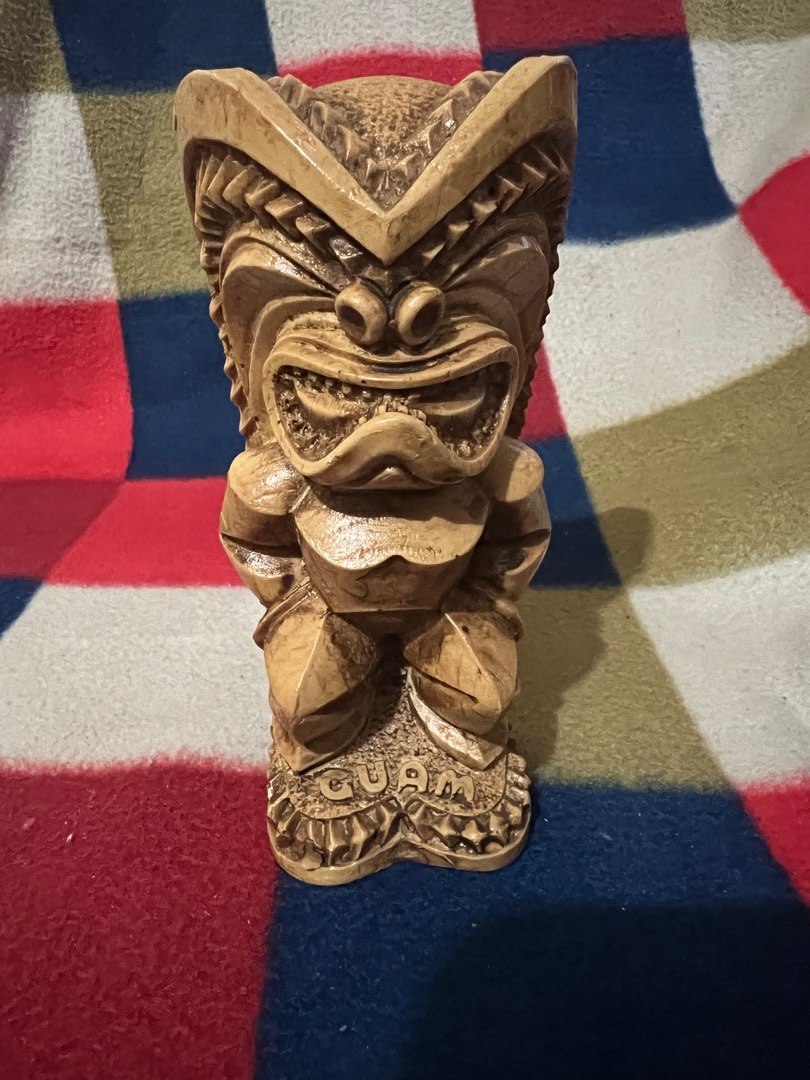 Hapa Wood Coco Joe Lucky Tiki Figure Made in Guam, Hobbies & Toys ...