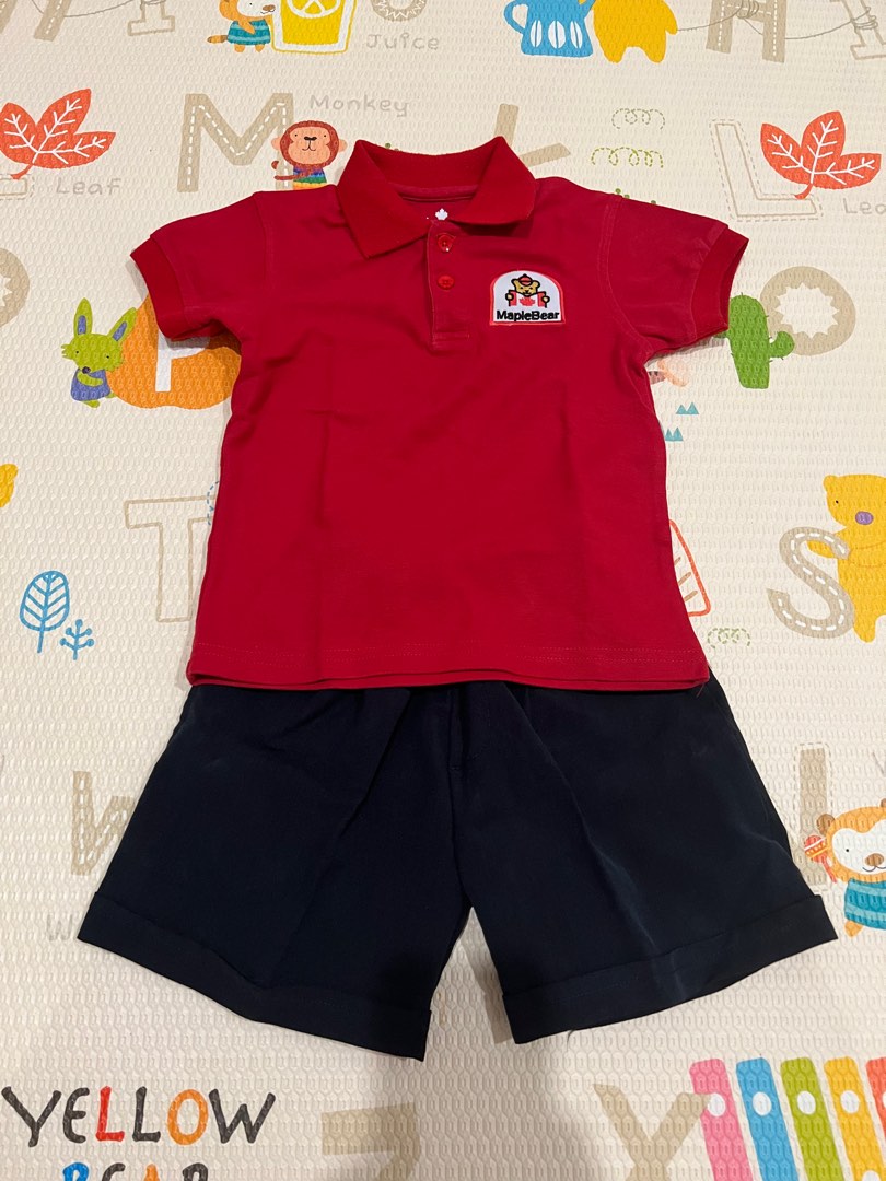 Maple Bear Uniform Set, Babies & Kids, Babies & Kids Fashion on Carousell
