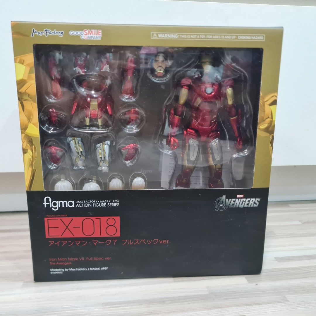 Marvel Figma Iron Man Mark mk 7 Full Spec MCU Avengers, Hobbies & Toys ...