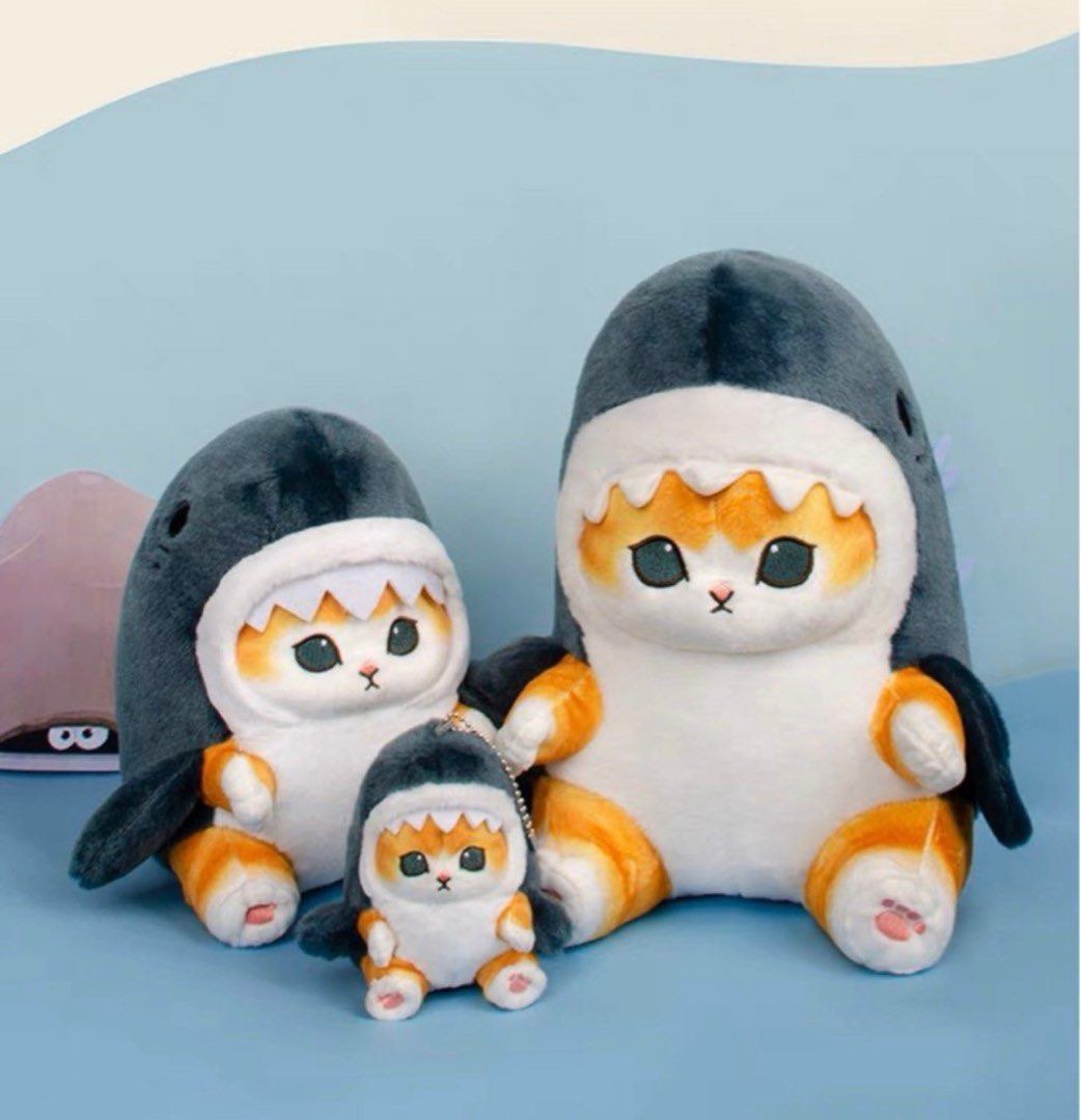 (Med size) Authentic mofusand shark soft toy plush, Hobbies & Toys, Toys & Games on Carousell