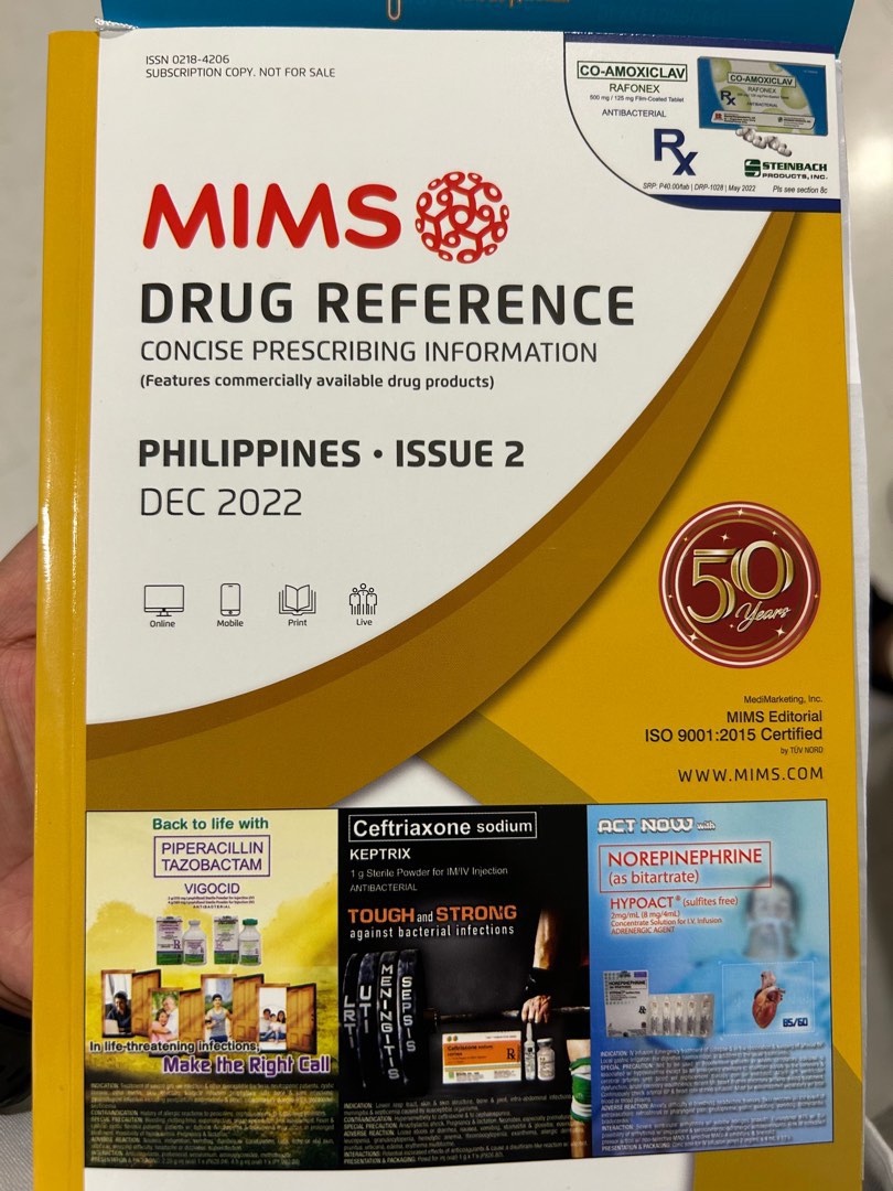 MIMS Handbook 2022 edition!!!, Hobbies & Toys, Books & Magazines ...