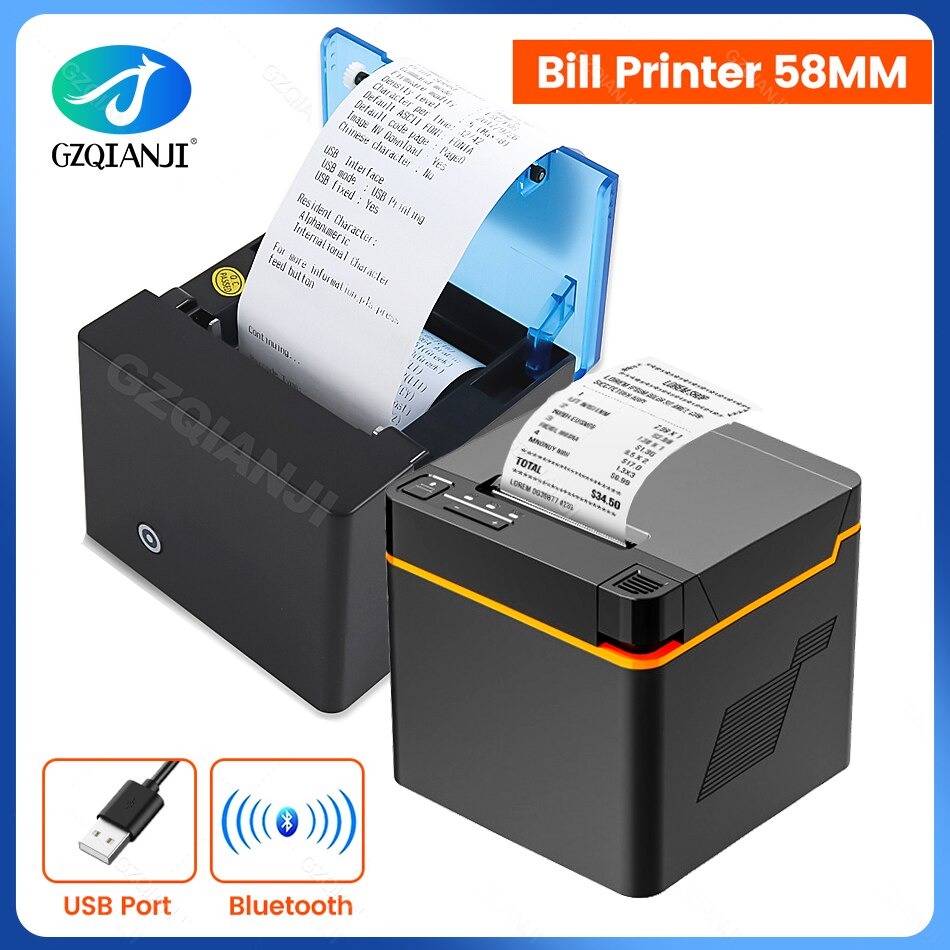 Mini 2inch Thermal Printer Desktop Bill Ticket Receipt POS Printers USB ...