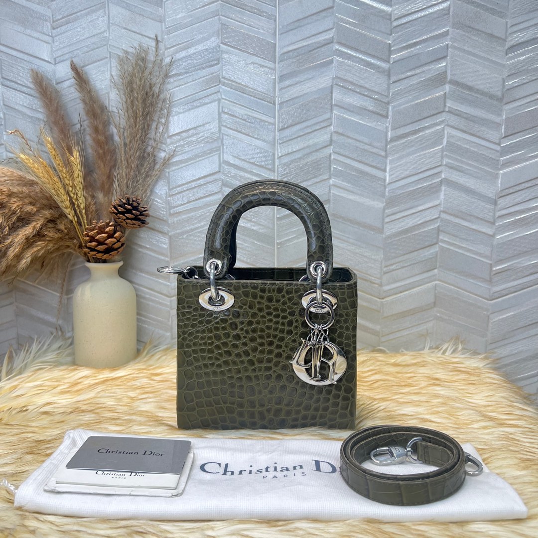 Mini Lady Dior in Exotic Crocodile Leather, Luxury, Bags & Wallets on ...