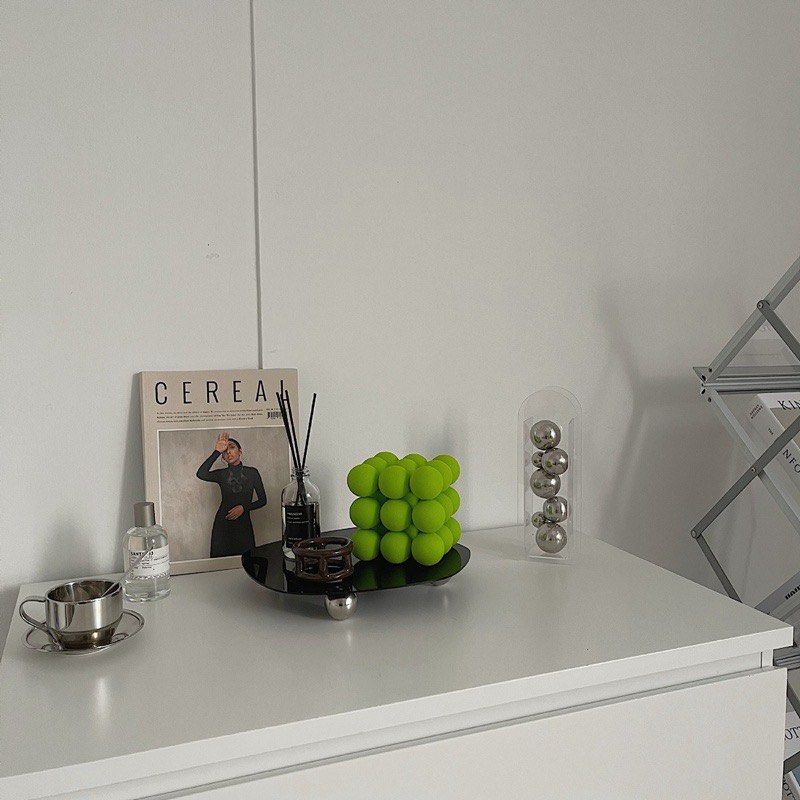 Mirrored and Black Display Platform Tray Set, Furniture & Home Living ...