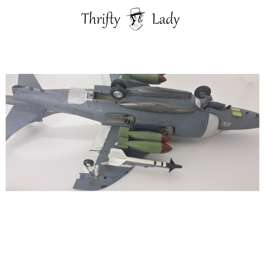 Model Plane Collectible: Harrier VTOL (Vertical Take-Off & Landing ...