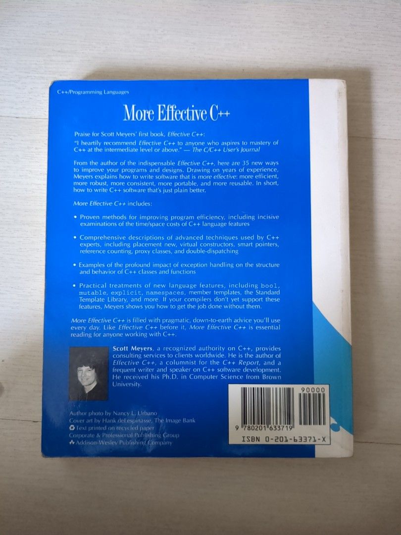 More effective C++: 35 New Ways to improve your programs and designs by ...