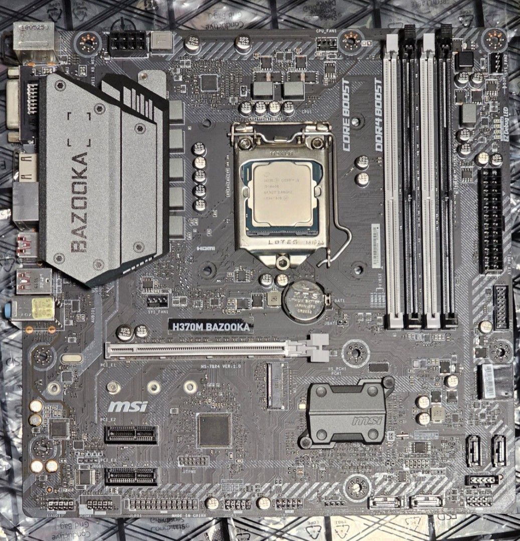 MSI H370M Bazooka mATX Motherboard, Computers & Tech, Parts ...