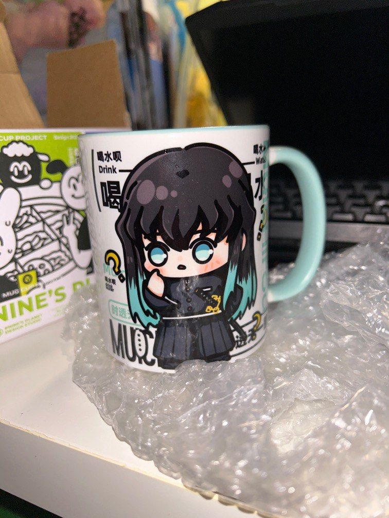 Muichiro demon slayer mug, Hobbies & Toys, Memorabilia & Collectibles ...