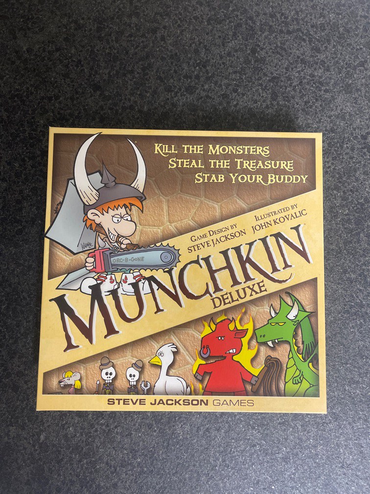 Munchkin Deluxe Board Game, Hobbies & Toys, Toys & Games on Carousell