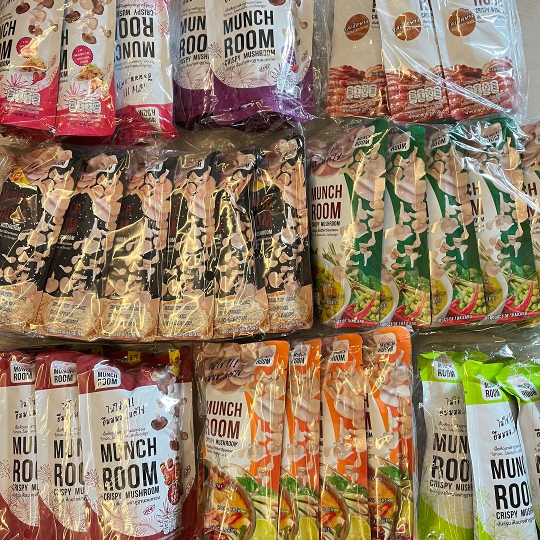 MunchRoom Crispy Mushroom Snacks, Food & Drinks, Packaged & Instant ...