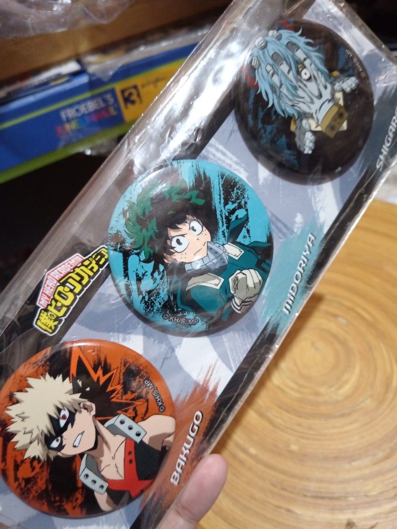My hero academia Badge pin set MHA merchandise, Hobbies & Toys ...