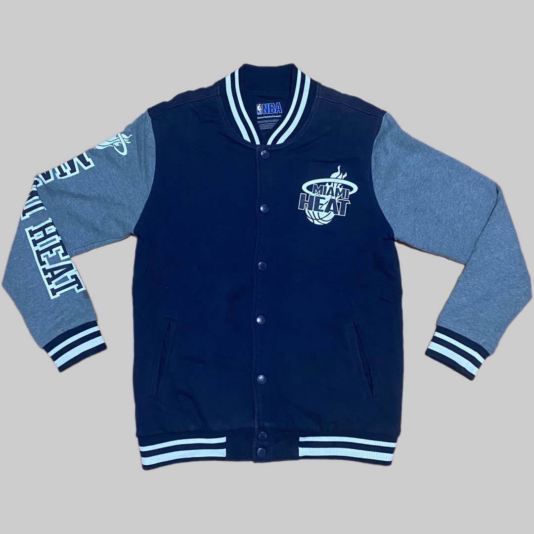 NBA Miami Varsity Jacket, Men's Fashion, Coats, Jackets and Outerwear ...