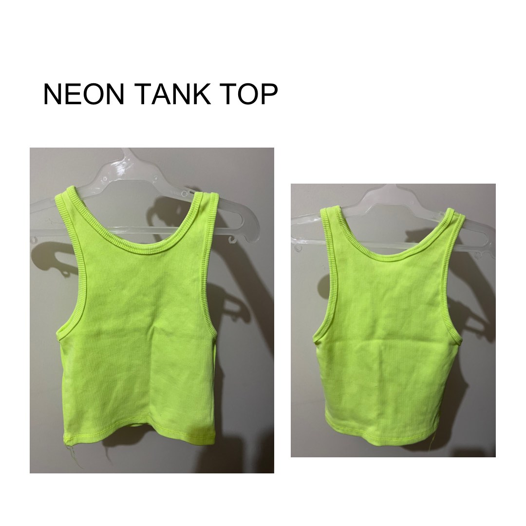 NEON medium tank top, Women's Fashion, Tops, Sleeveless on Carousell