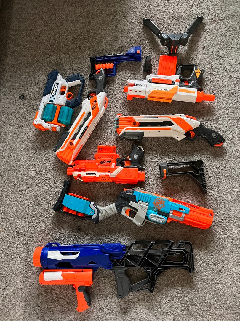 Nerf Guns Bundle, Hobbies & Toys, Toys & Games on Carousell