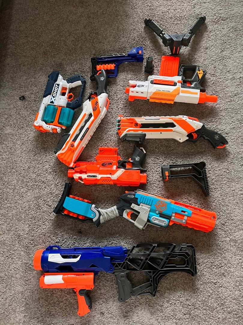 Nerf Guns Bundle, Hobbies & Toys, Toys & Games on Carousell