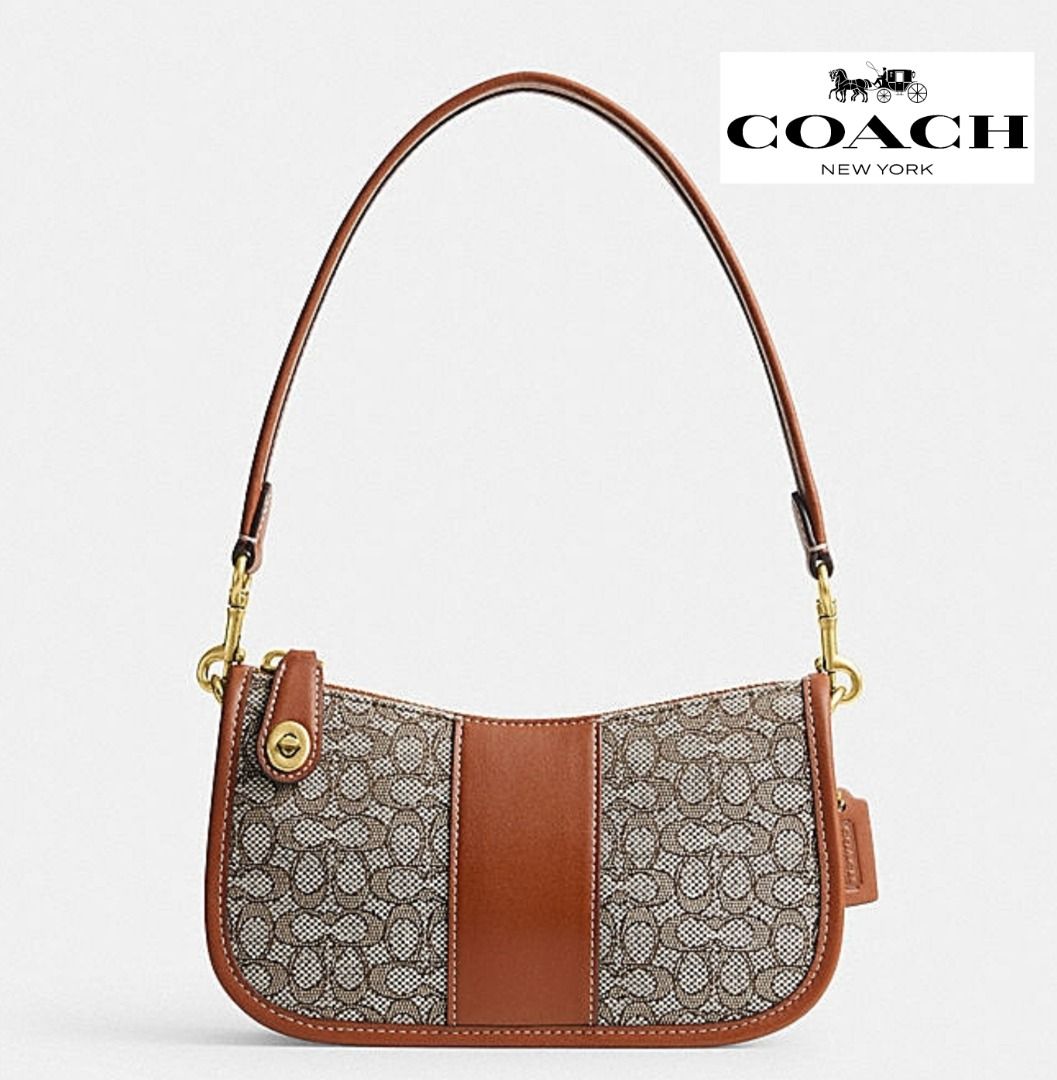 New Coach Original Brown Signature Collection WOMEN SWINGER 20 IN MICRO ...